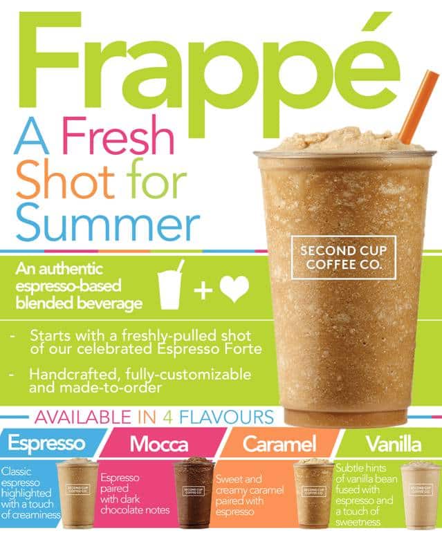 We're Celebrating Second Cup's NEW Frappé With A Contest!